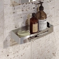 Gedy 7718-23 By Nameek's Poseidon Wall Mounted Chrome Shower Basket ...