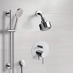 Remer SFH50 By Nameek's Orsino Matte Black Shower Set With 8" Rain ...