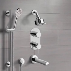 Remer SFR73 By Nameek's Orsino Chrome Shower Set with Multi Function ...