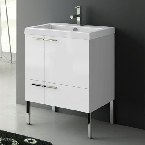White Bathroom Vanities - TheBathOutlet
