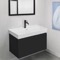 Nameeks SHARP11 By Nameek's Sharp Black Floating Bathroom Vanity ...