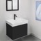 Nameeks SHARP7 By Nameek's Sharp Black Bathroom Vanity, Floating, 24 ...