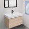 Nameeks SHARP9 By Nameek's Sharp Floating Bathroom Vanity, Modern, 32 ...