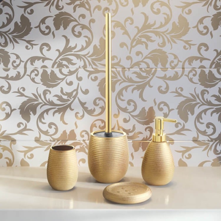 Bathroom Accessories Set Gold Everything Bathroom