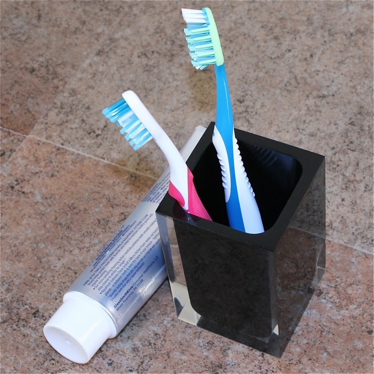 Gedy RA98-14 By Nameek's Rainbow Square Black Toothbrush Holder ...