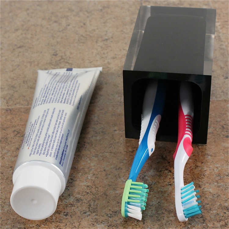 Gedy RA98-14 By Nameek's Rainbow Square Black Toothbrush Holder ...