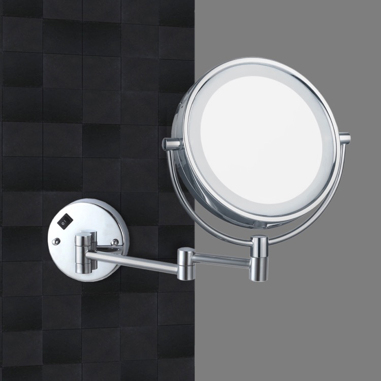 Nameeks AR7705-CR-5x By Nameek's Glimmer Wall Mounted Lighted 5x Makeup ...