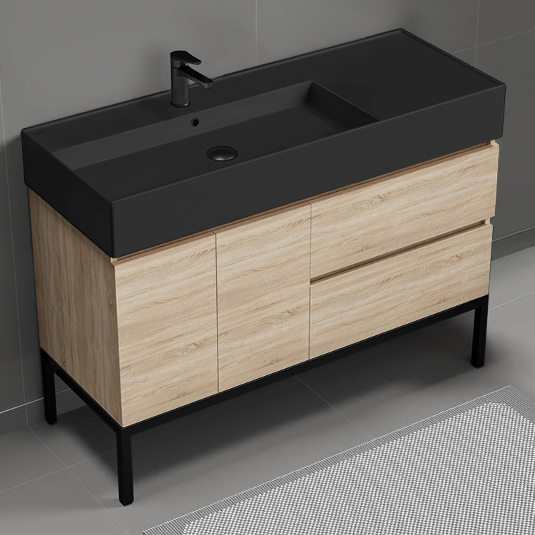 Nameeks BLOCK93 By Nameek's Block 48" Free Standing Bathroom Vanity ...