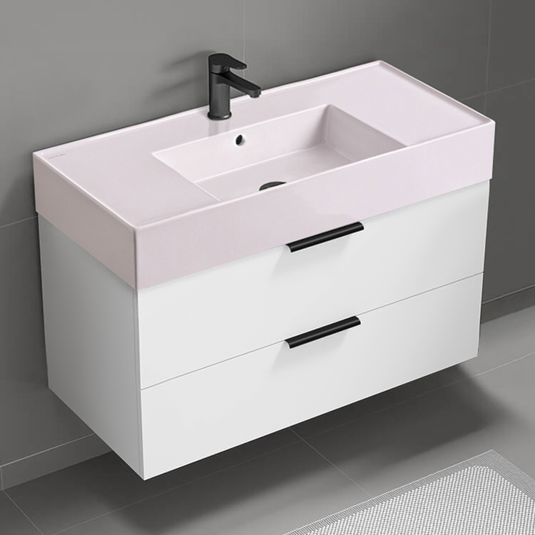 Nameeks DERIN281 By Nameek's Derin Floating Bathroom Vanity, Modern, 40 ...