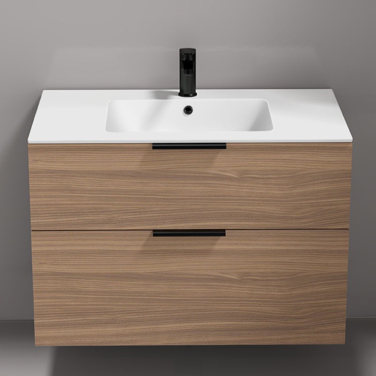 Nameeks IBIZA14 By Nameek's Ibiza 36" Bathroom Vanity, Wall Mounted ...