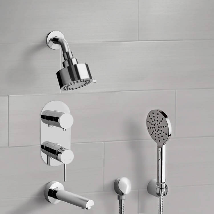 Remer TSH64 By Nameek's Tyga Tub and Shower Faucet Set with Handheld ...