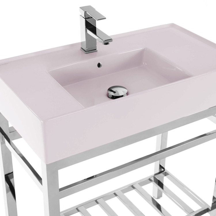 Scarabeo 5123-54-CON2 By Nameek's Teorema 2 Modern Console Sink Vanity ...