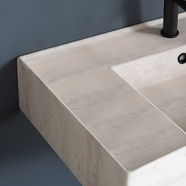 Scarabeo 5123-E-CON-BLK By Nameek's Teorema 2 Modern Console Sink ...